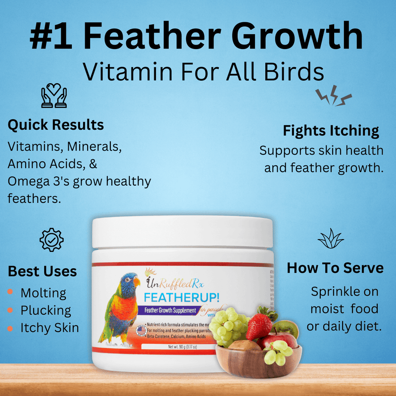 Buy UnRuffledRx FeatherUp Best Bird Vitamins Powder